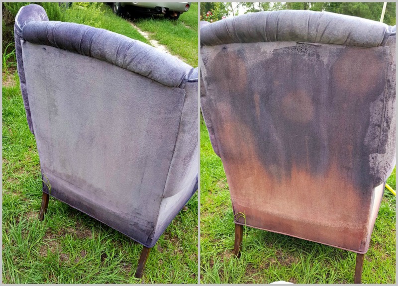 The Saga of Dyeing an Upholstered Chair ~ Teadoddles