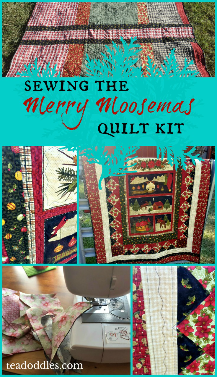 Sewing the Merry Moosemas Quilt Kit + A Giveaway!! - Teadoddles