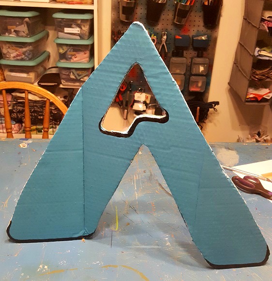 DIY Large Letter From Cardboard Boxes - Teadoddles