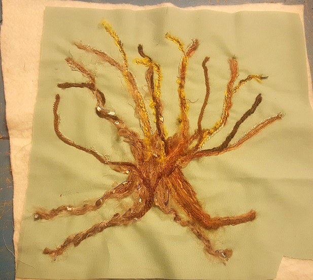 Fabric Art Using Yarn & Thread Sketching - Teadoddles