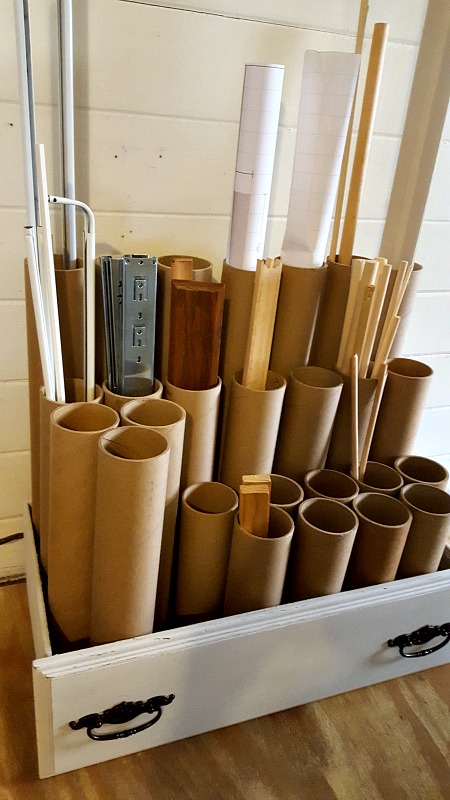 DIY Recycled Vertical Storage - Teadoddles