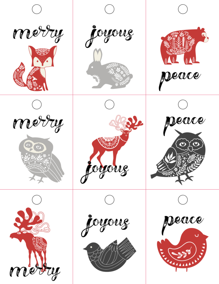 Handmade Gift Tags & Free Printables - Teadoddles