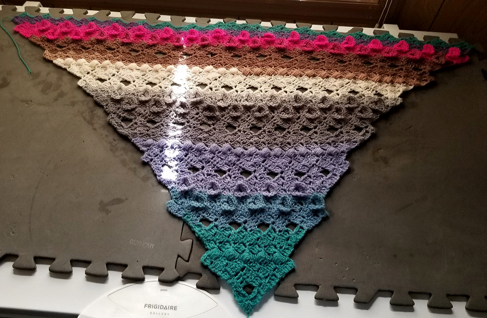 Bumps & Scales Shawl Crochet Pattern - Teadoddles